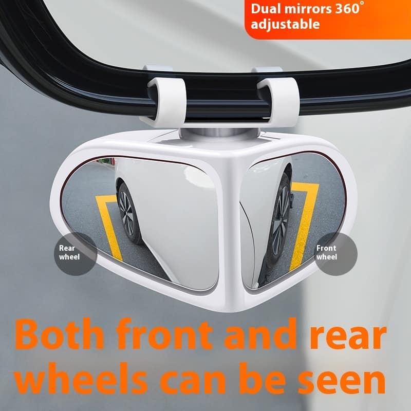 Car Front And Back Wheels Blind Area Rearview Mirror 360 Degree ...